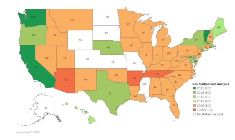 Building Codes & IECC Climate Zones Map — Rmax