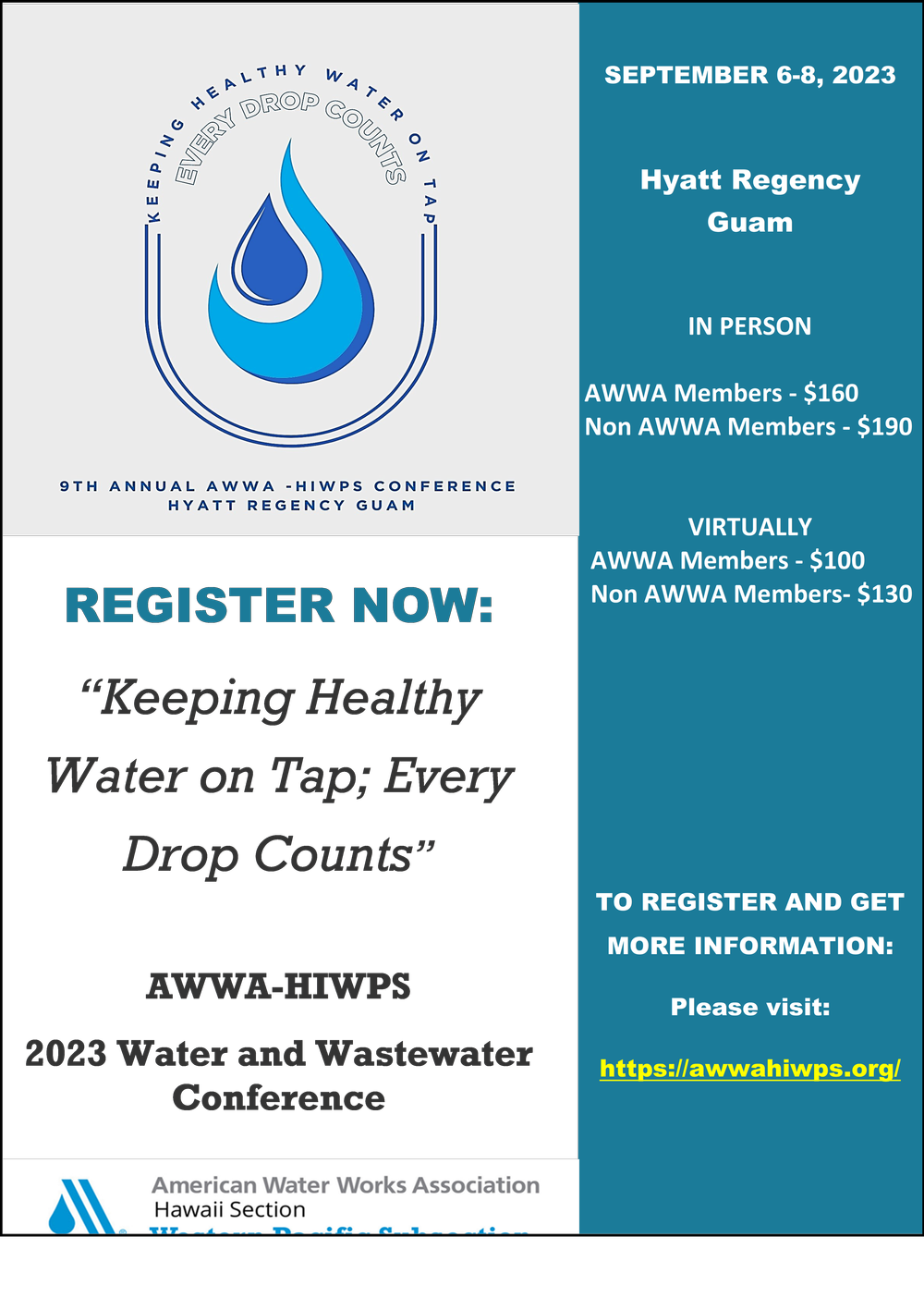 Upcoming Events — AWWA Hawaii Section
