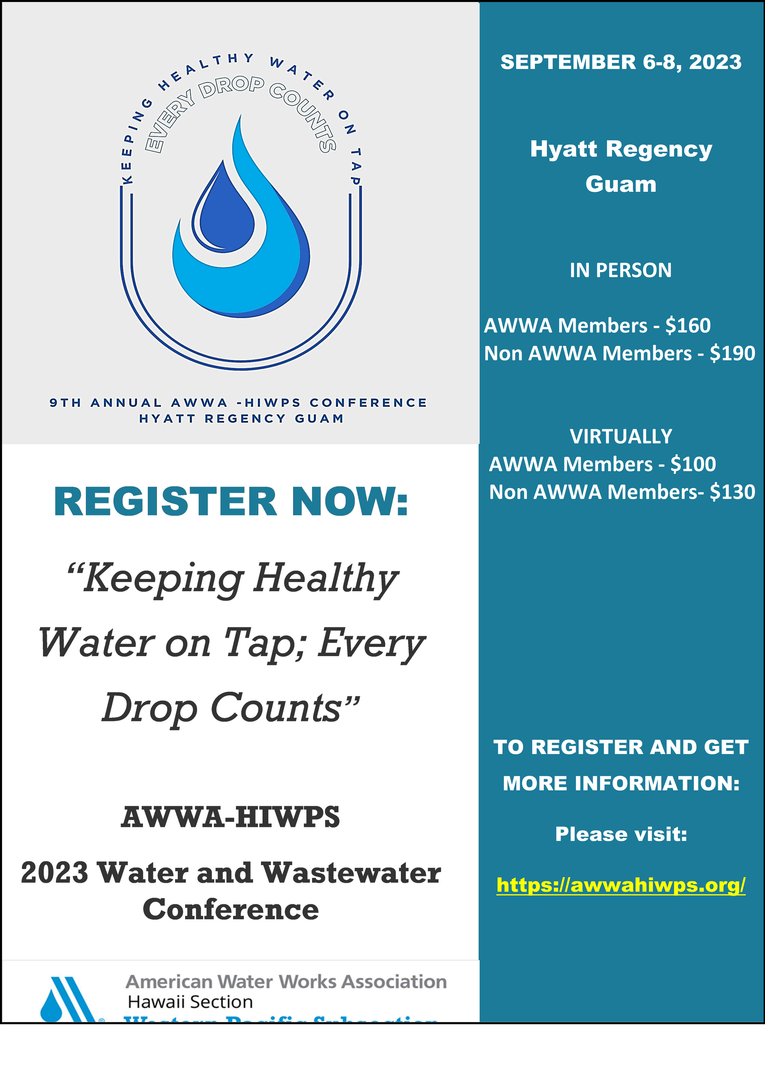 Upcoming Events — AWWA Hawaii Section