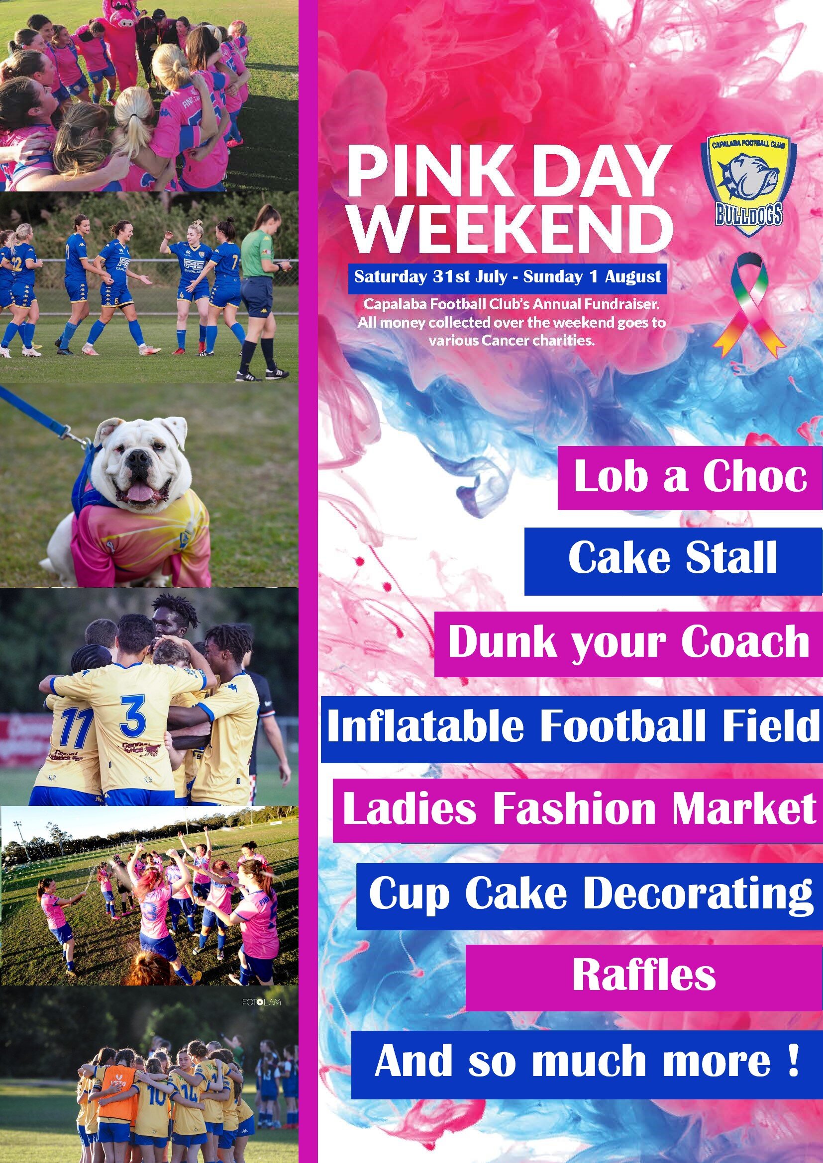 Pink Day 2021 - Activities — Capalaba Bulldogs Football Club