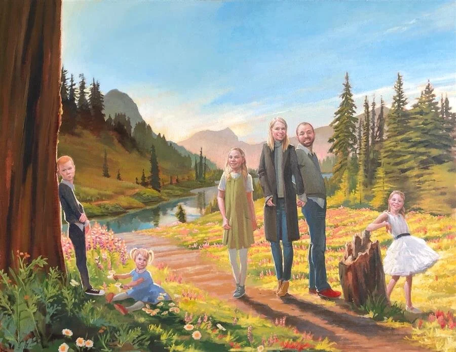 Commission Family Painting Custom Family Portrait Custom Painting ...