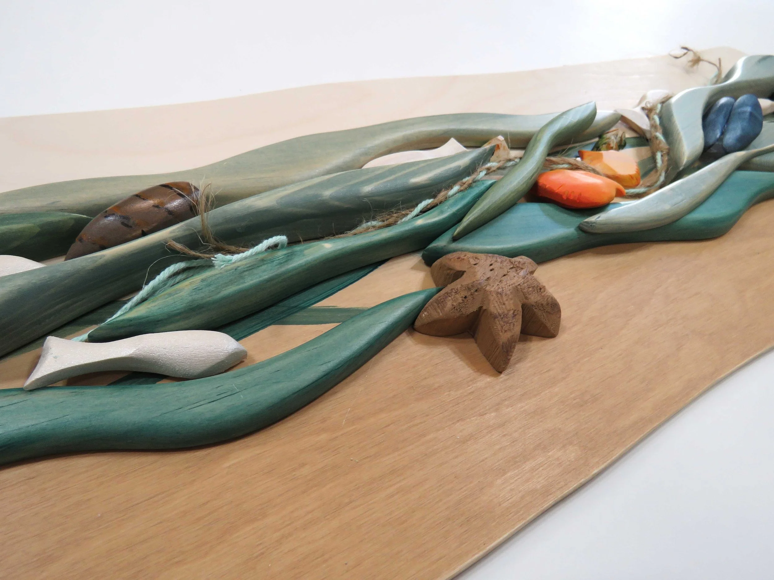 Wood wall sculpture inspired by the beauty and movement of beach and ...