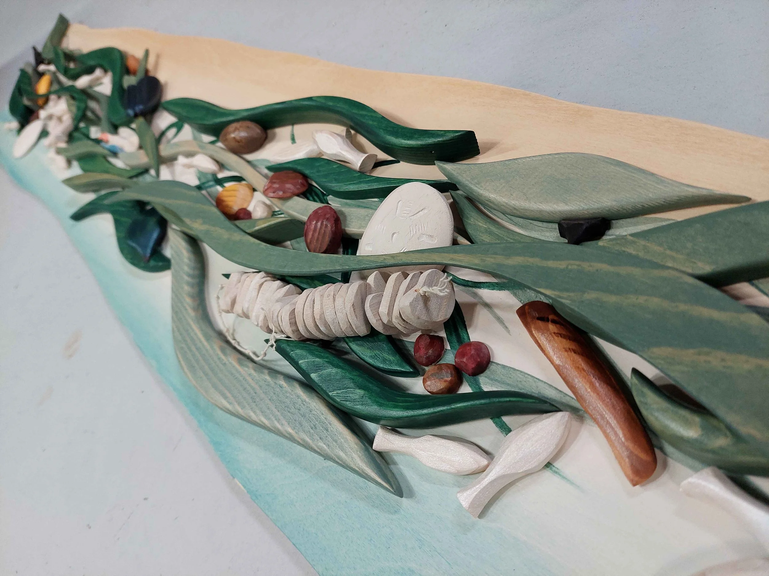 Wood wall sculpture inspired by the beauty and movement of beach and ...