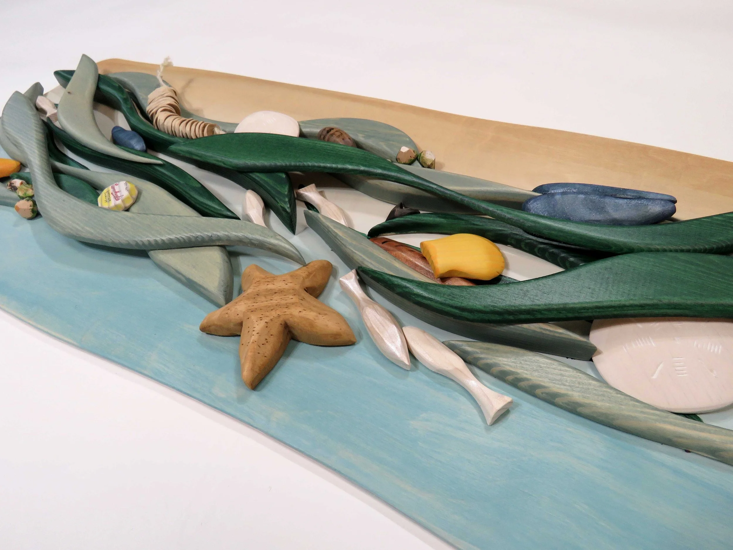 Wood wall sculpture inspired by the beauty and movement of beach and ...