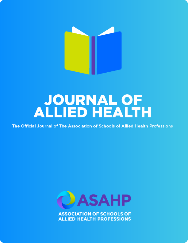 Journal of Allied Health — ASAHP