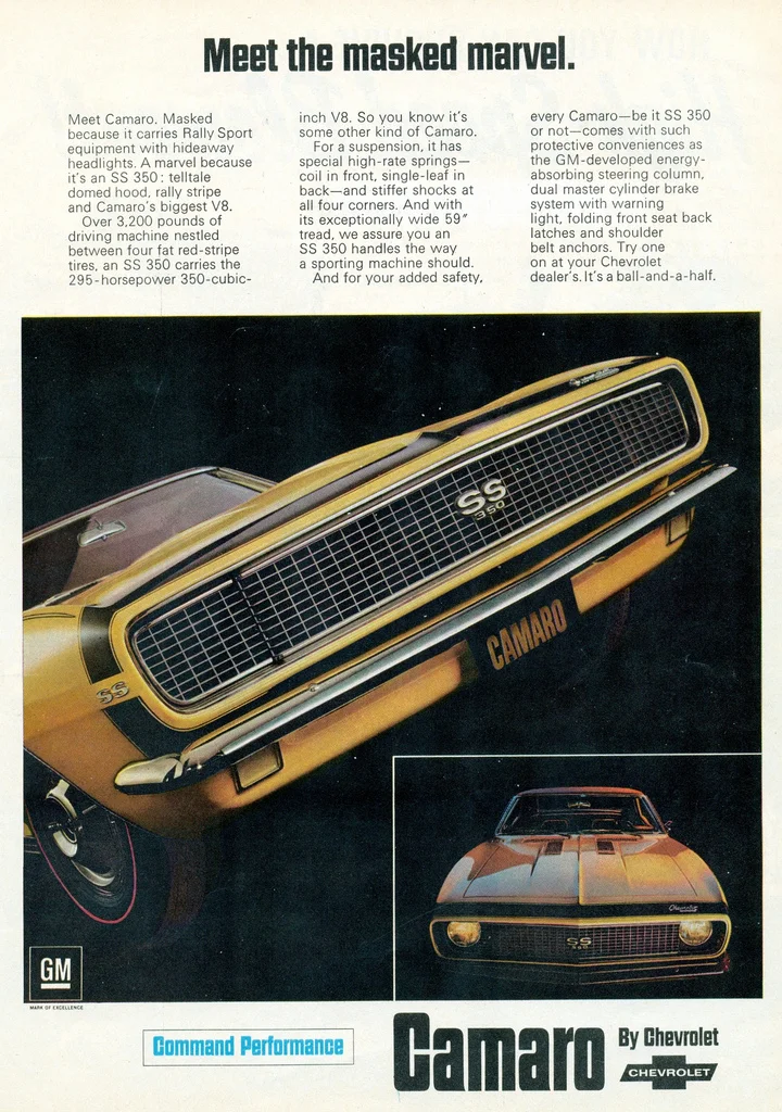 Classic Camaro Car Ads | Original Collection — Tunnel Ram