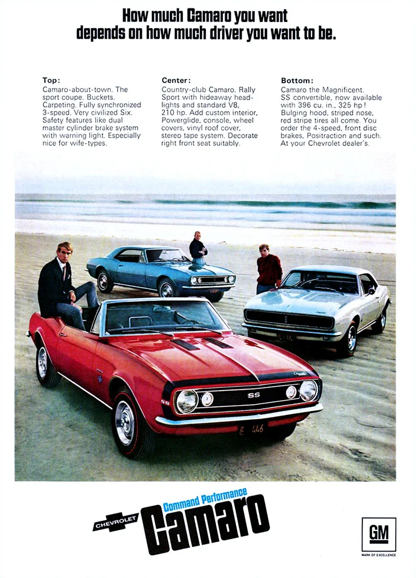 Classic Camaro Car Ads | Original Collection — Tunnel Ram