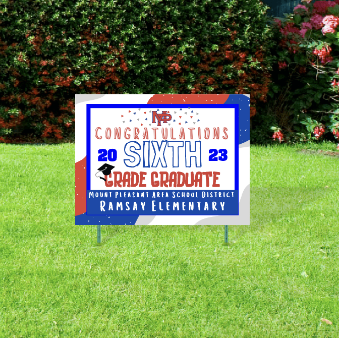 Ramsay 6th Grade Graduation Sign — Homerun Graphics