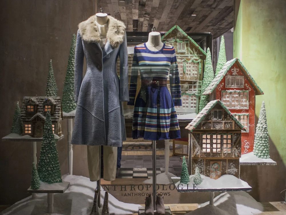Anthropologie Window Displays Trees