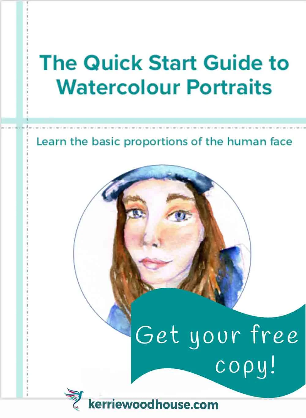 How to paint a portrait in watercolor — Kerrie Woodhouse - Easy ...