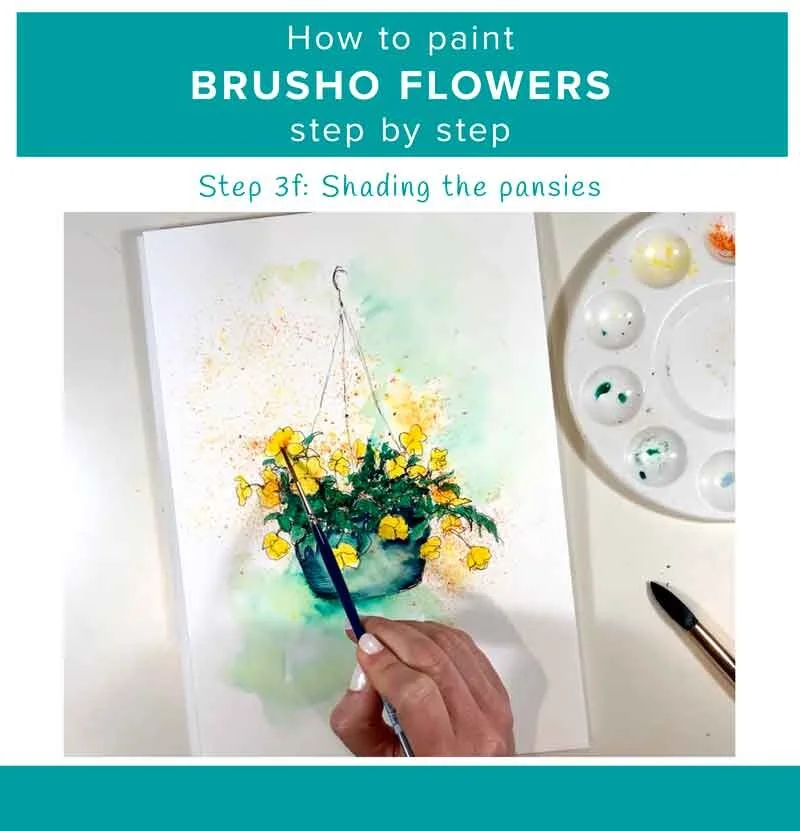 How to Paint Brusho Flowers - step by step ink and wash — Kerrie Woodhouse