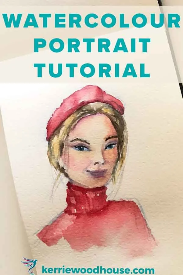 Watercolour Portrait - Sketchbook Tutorial — Kerrie Woodhouse - Easy, Expressive Watercolour for ...