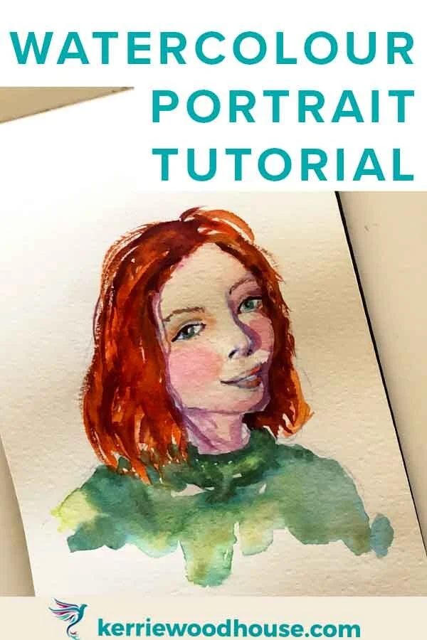 Watercolour Portrait - Sketchbook Tutorial — Kerrie Woodhouse - Easy ...