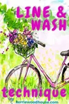 Line and Wash Watercolour Technique — Kerrie Woodhouse - Easy ...