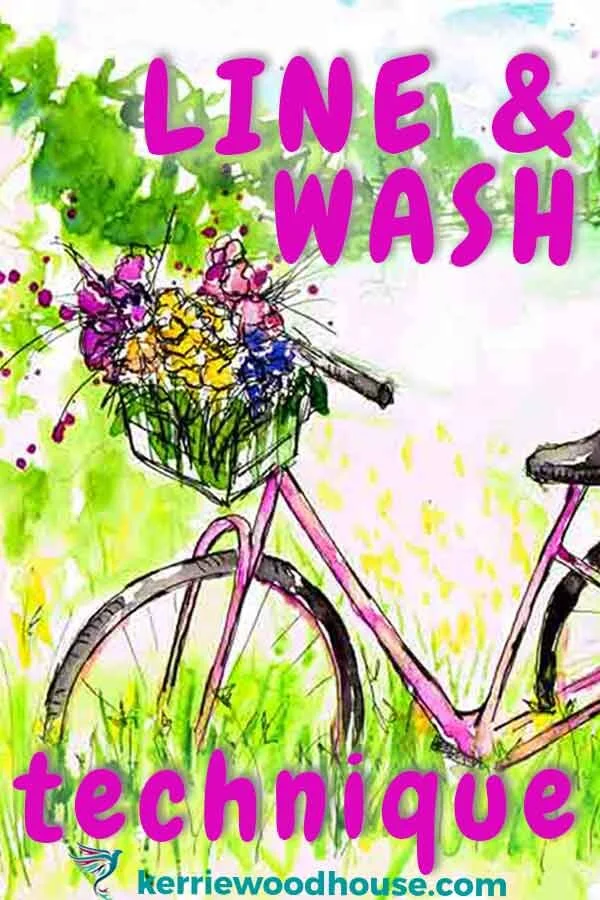Line and Wash Watercolour Technique — Kerrie Woodhouse - Easy ...