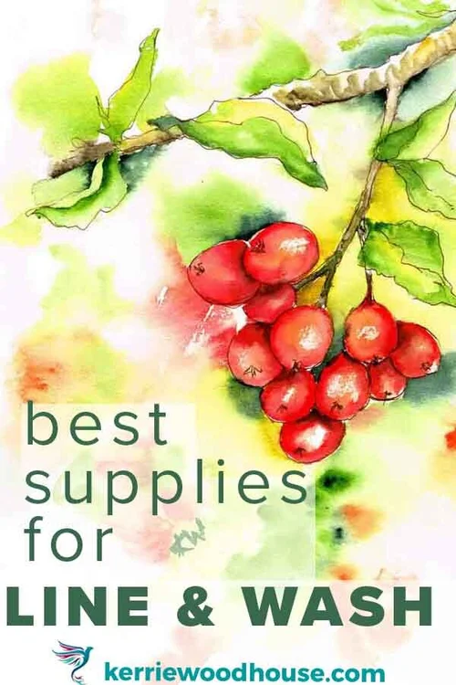 Line and Wash Watercolour Technique — Kerrie Woodhouse - Easy ...
