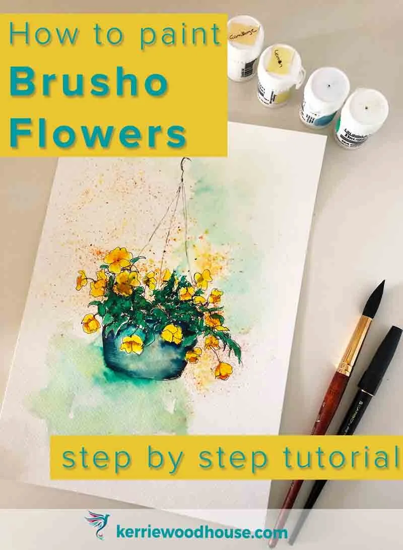 Line and Wash Watercolour Technique — Kerrie Woodhouse - Easy ...