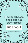 Choosing the Best 100 day Project For You — Kerrie Woodhouse - Easy ...