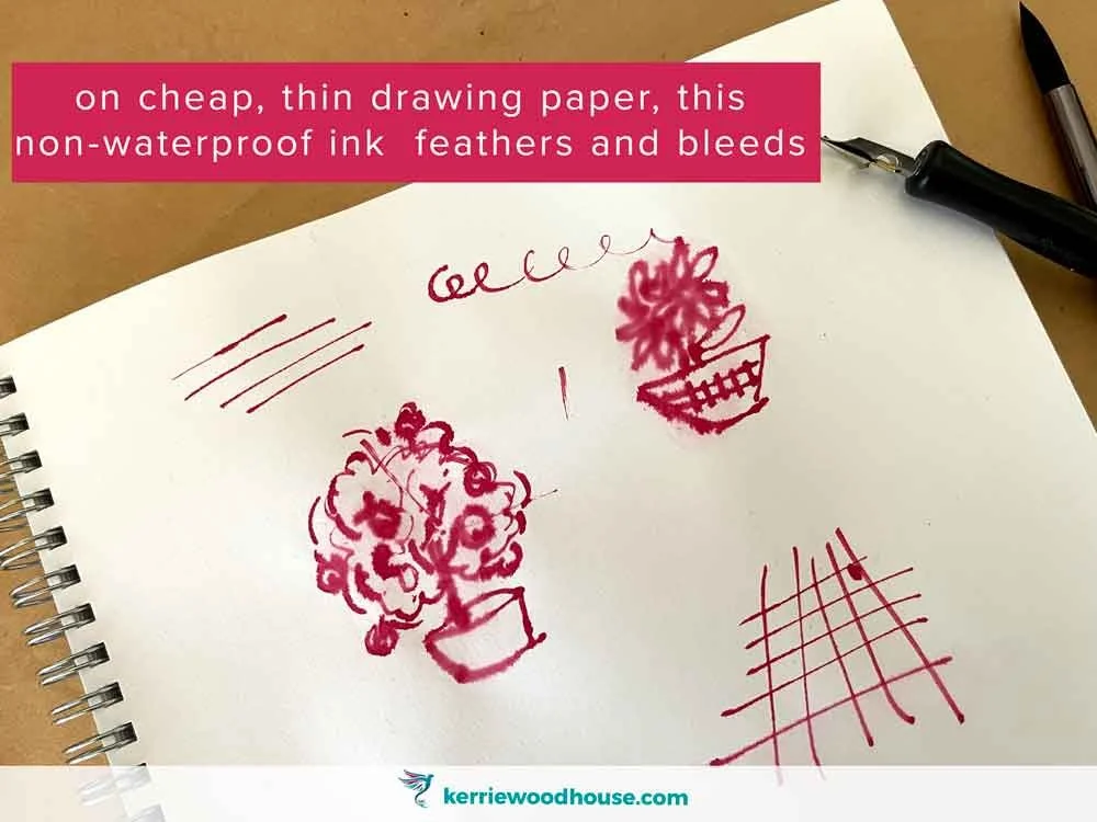 How to Use Coloured Ink in Your Watercolour Sketchbook — Kerrie Woodhouse - Easy, Expressive ...