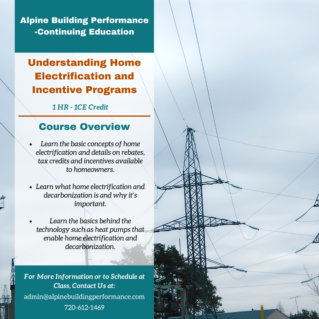 Agent Continuing Education - Alpine Building Performance, LLC | Home ...