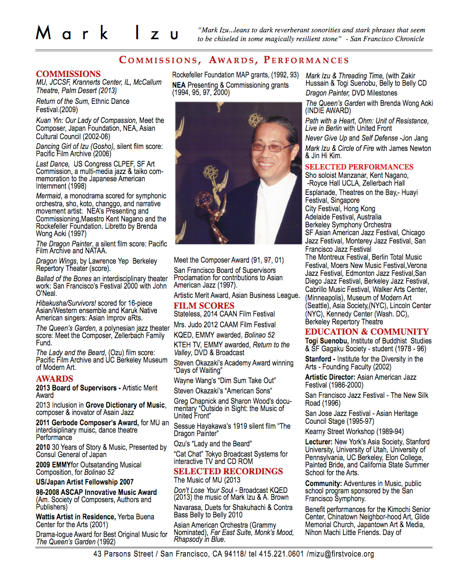 About Mark — Brenda Wong Aoki & Mark Izu – Official Website