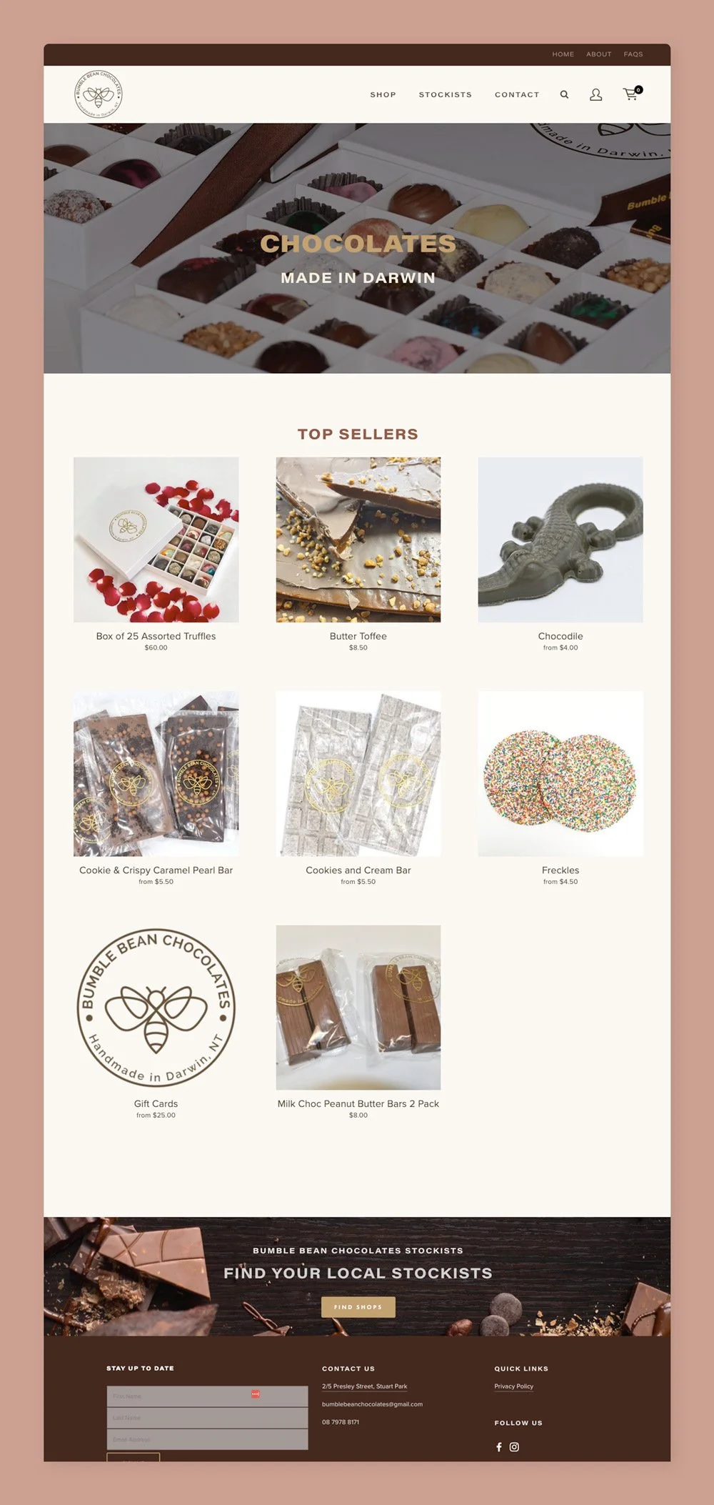 Webb & Flow | PORTFOLIO, Bumble Bean Chocolates