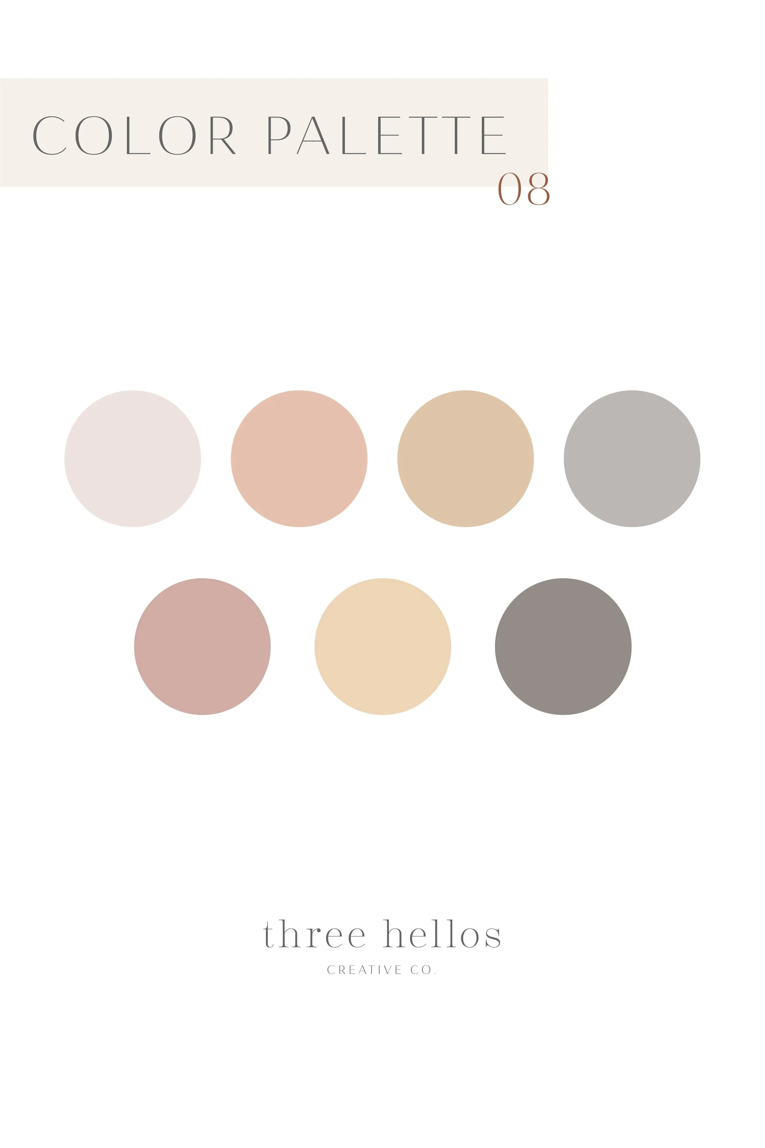 Color Palette Series - Palette 07 — Three Hellos | Artisan Branding ...