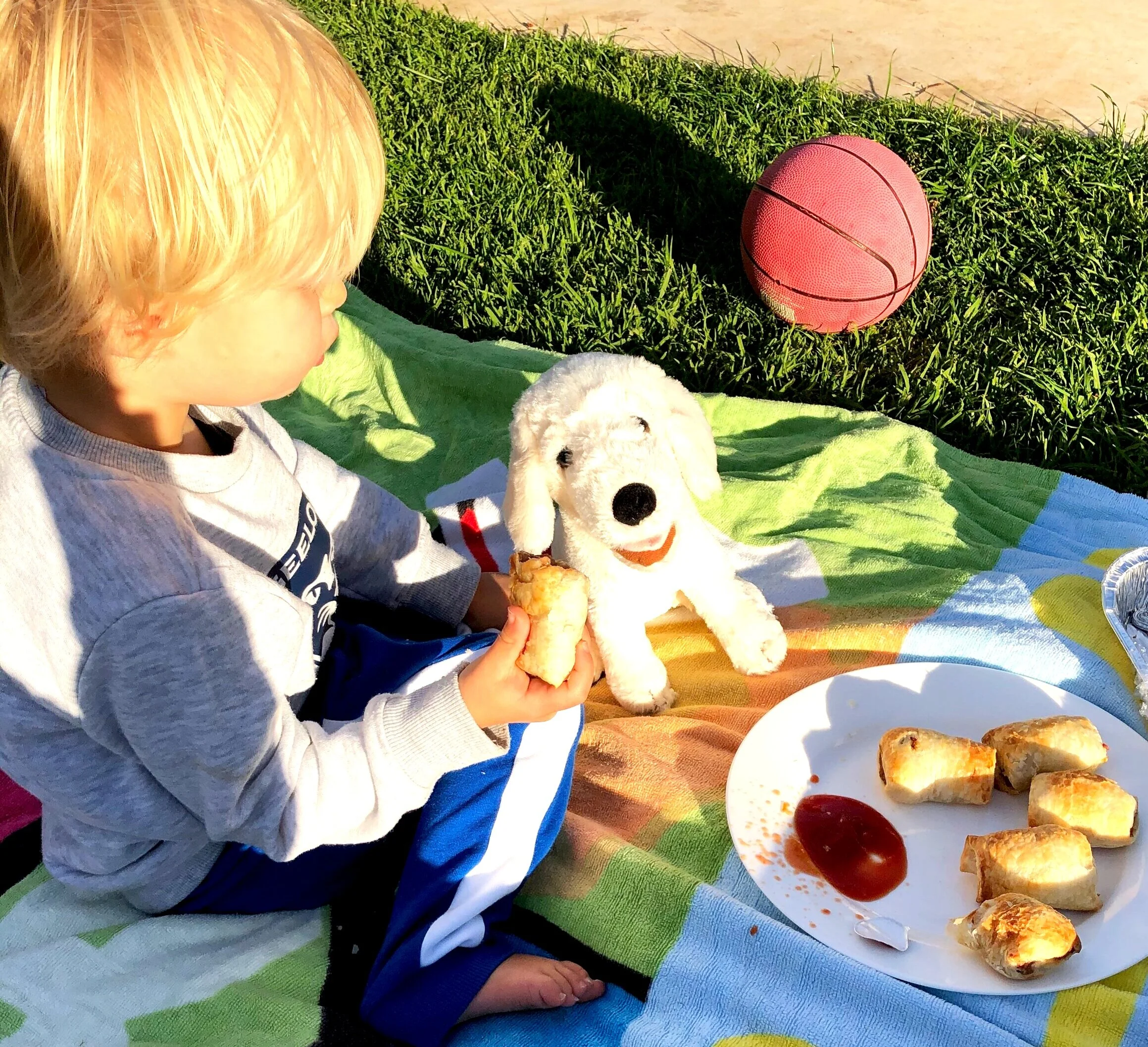 Picnicking with Teddy Bears — little bluebirds