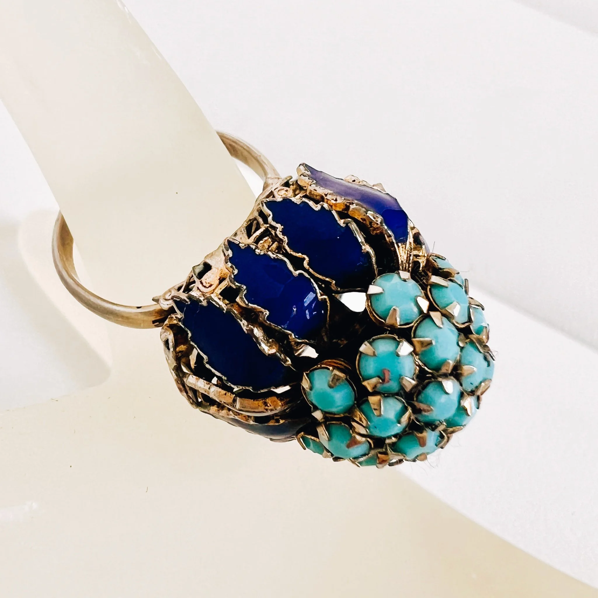 Vintage enamel costume jewelry ring circa 1930’s — JAGGEREDGE