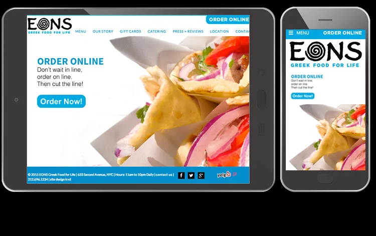 Kissane Viola Design | Website - EONS Greek NYC
