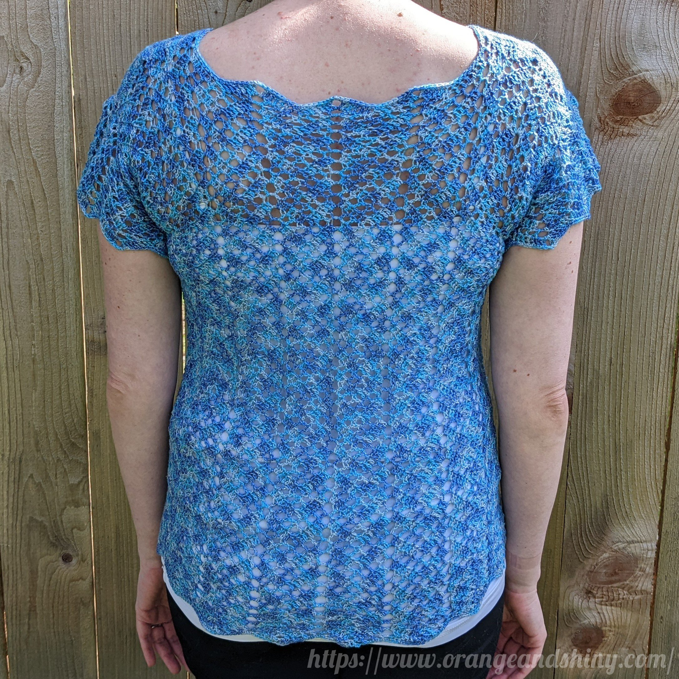 The Nami Top — Orange & Shiny