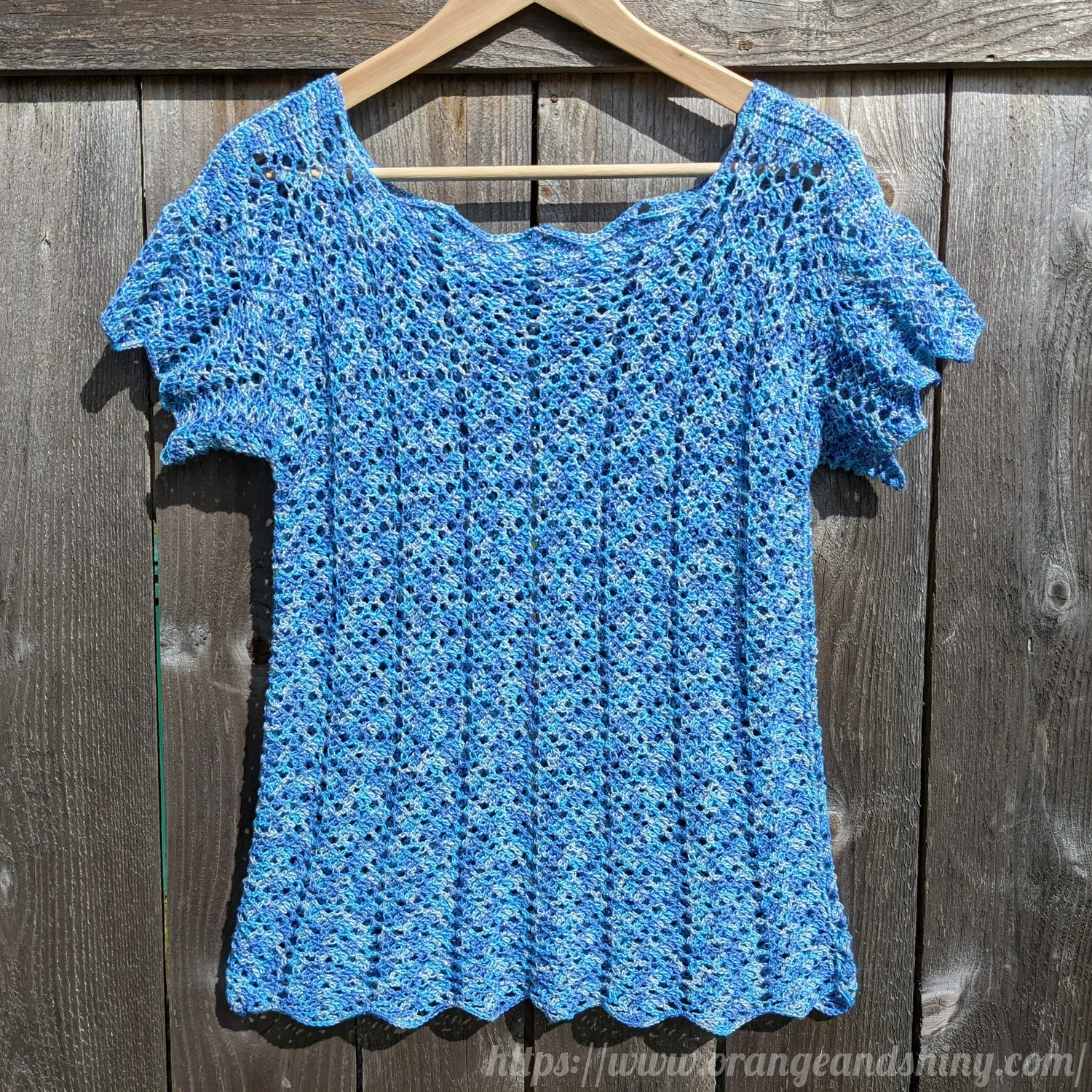 The Nami Top — Orange & Shiny