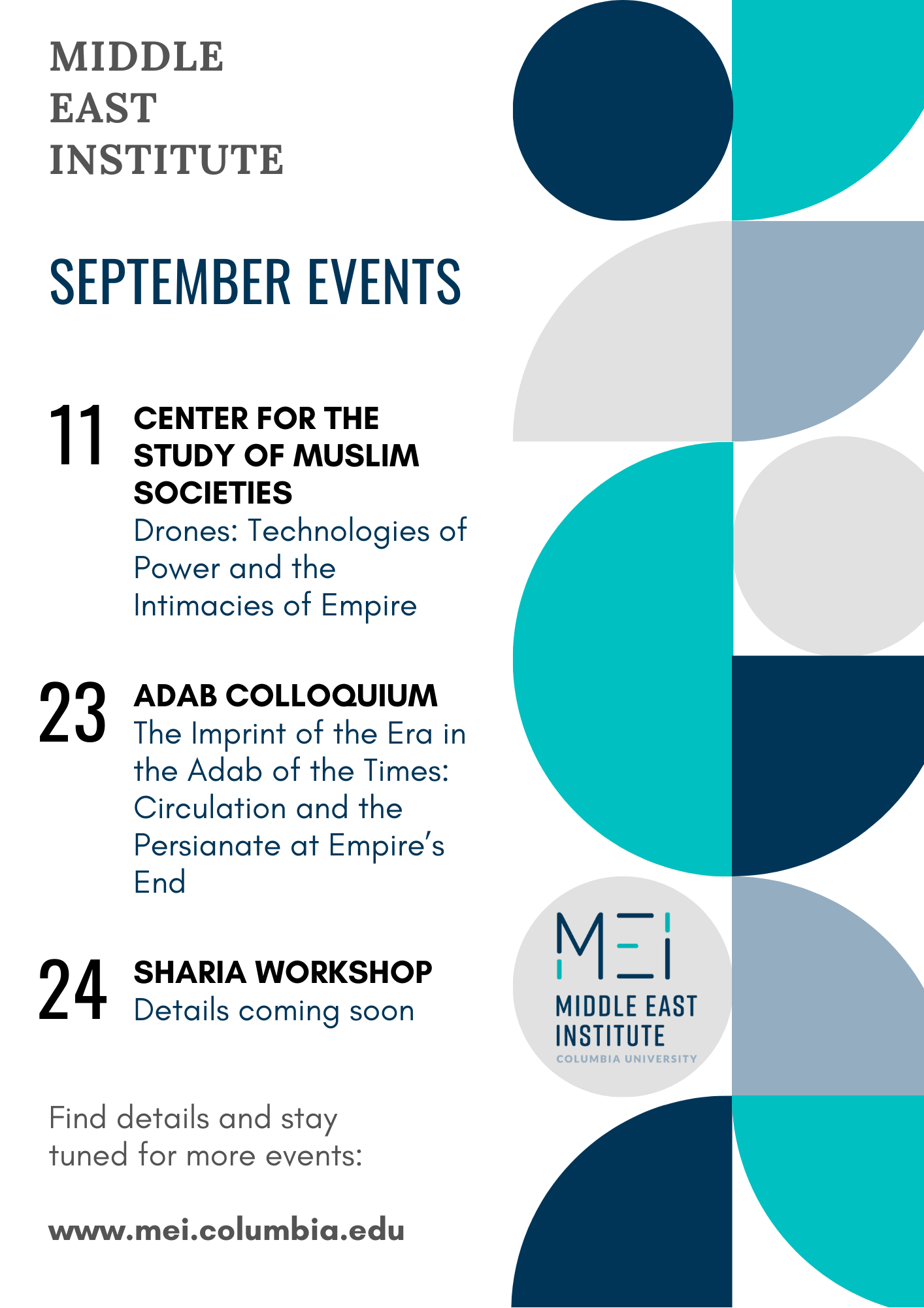 Announcement — News Fall 2020 — Middle East Institute