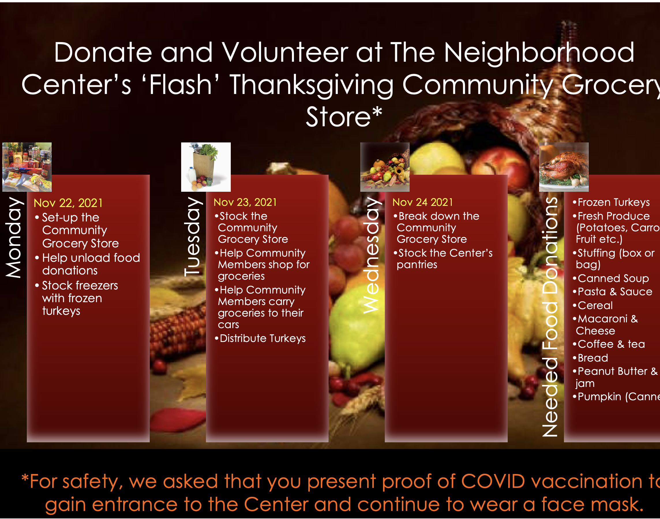 Calendar of Events — The Neighborhood Center in Camden