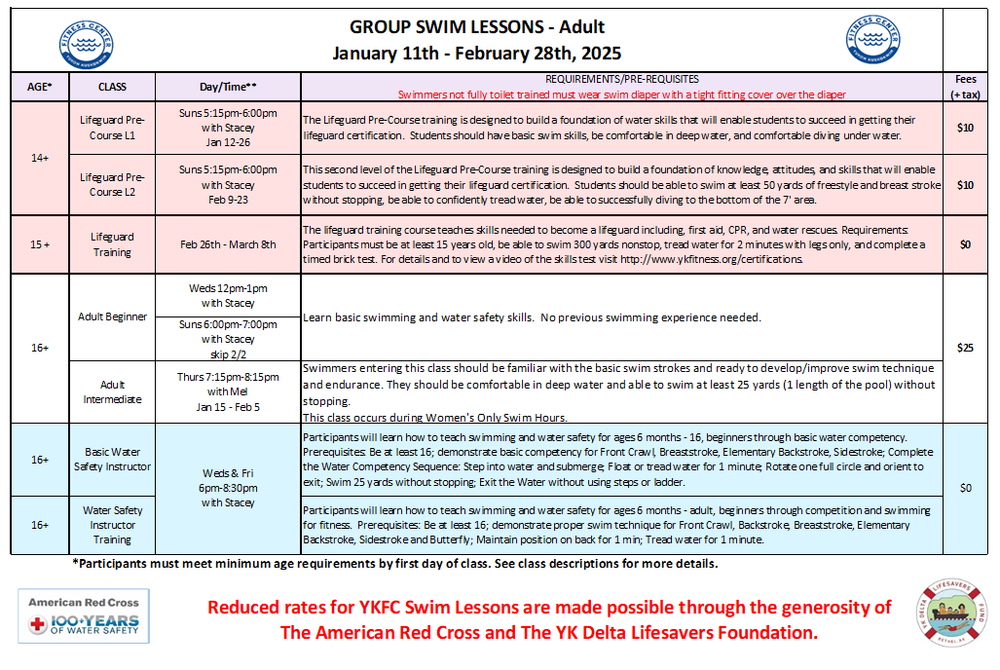 Aquatic — YK Fitness Center