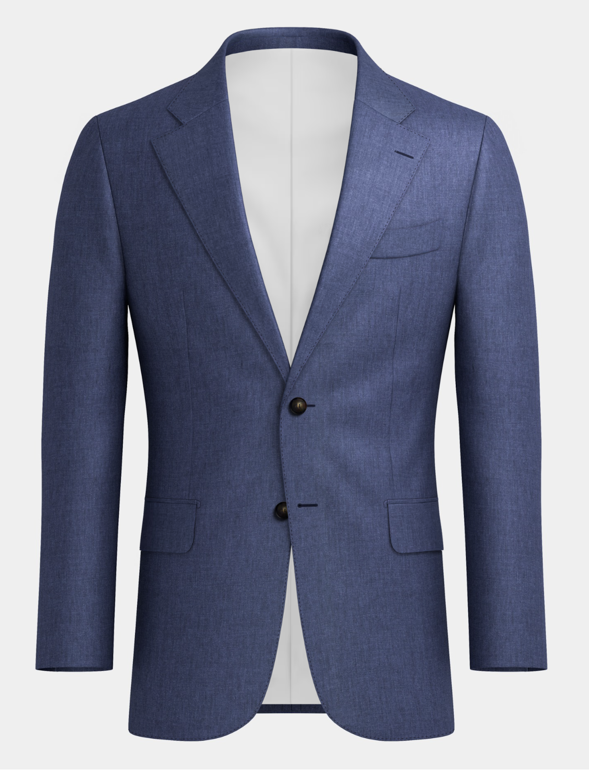 MK.BWLS-5 Cornflower Blue Wool-Silk-Linen — SUITYOURSELF