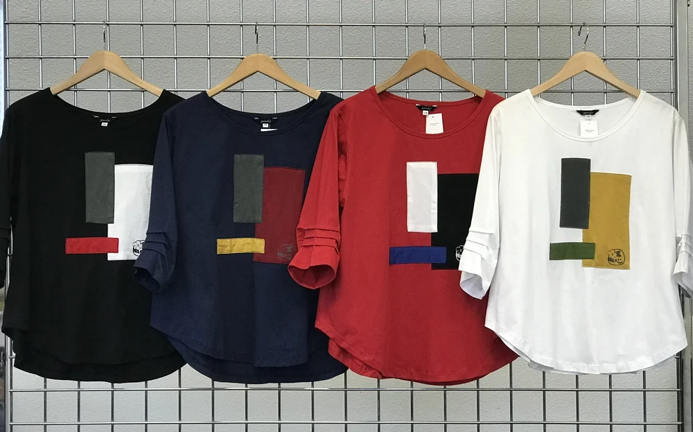 Cotton Knit Patch TEE — Yasuko