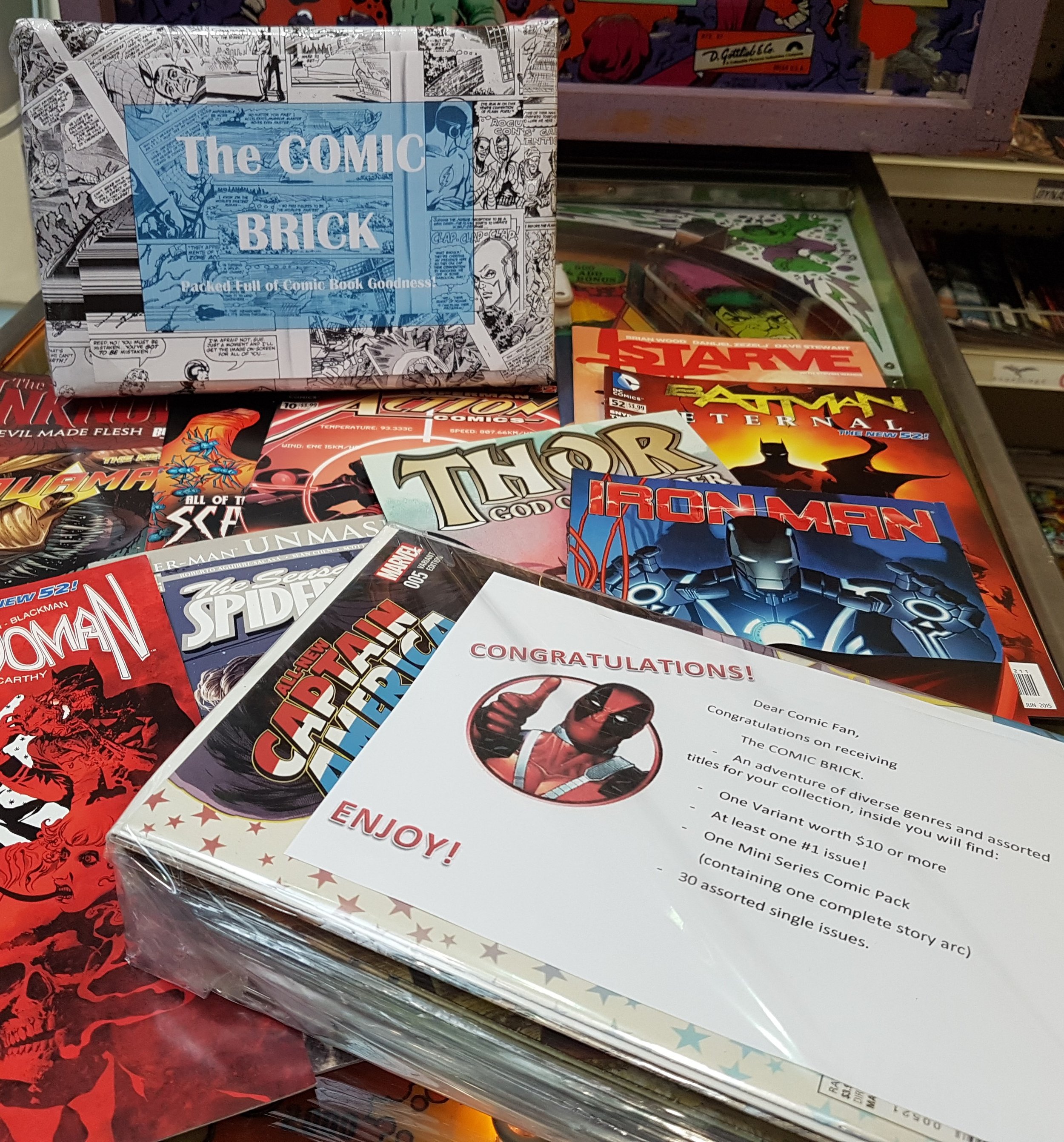 CUSTOM COMIC BRICK — Adelaide Comics Centre
