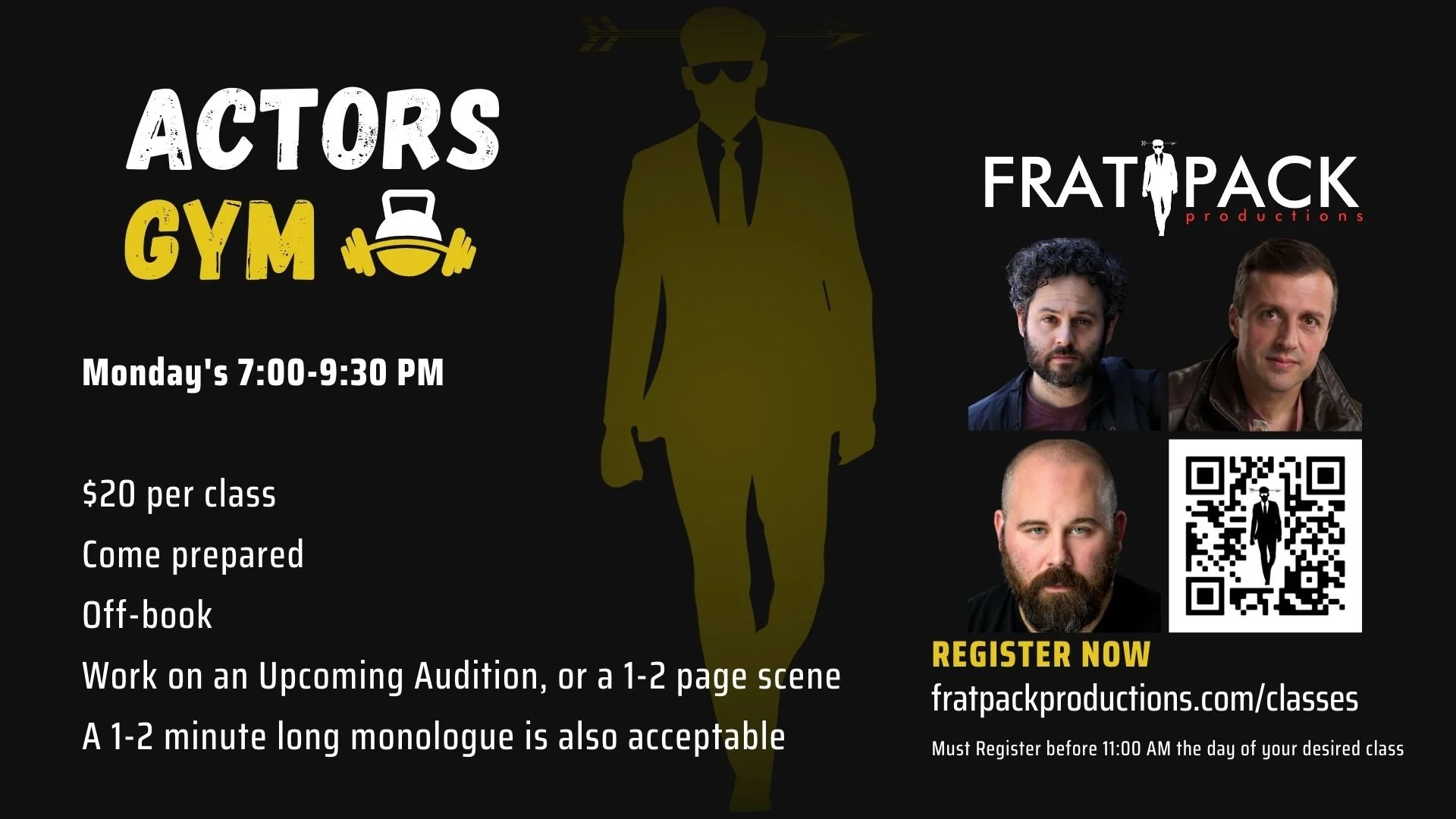 Classes — Frat Pack Productions - Atlanta Entertainment Warehouse - The Warehouse