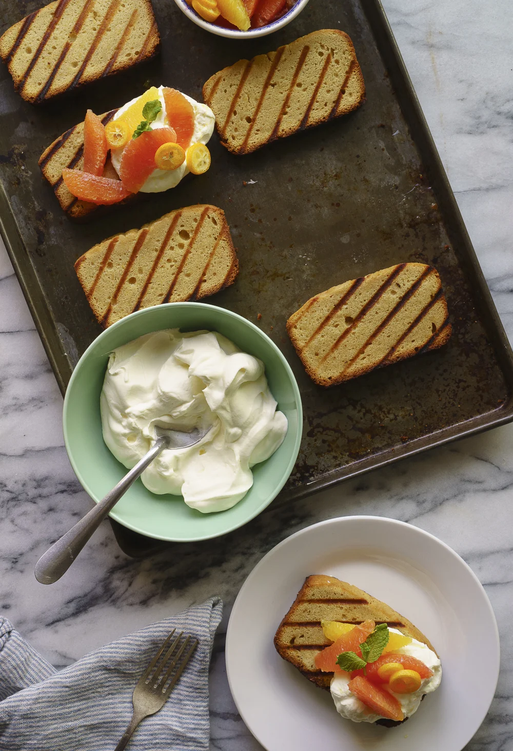 Grilled Pound Cake with Oranges and Whipped Cream — Amanda Frederickson