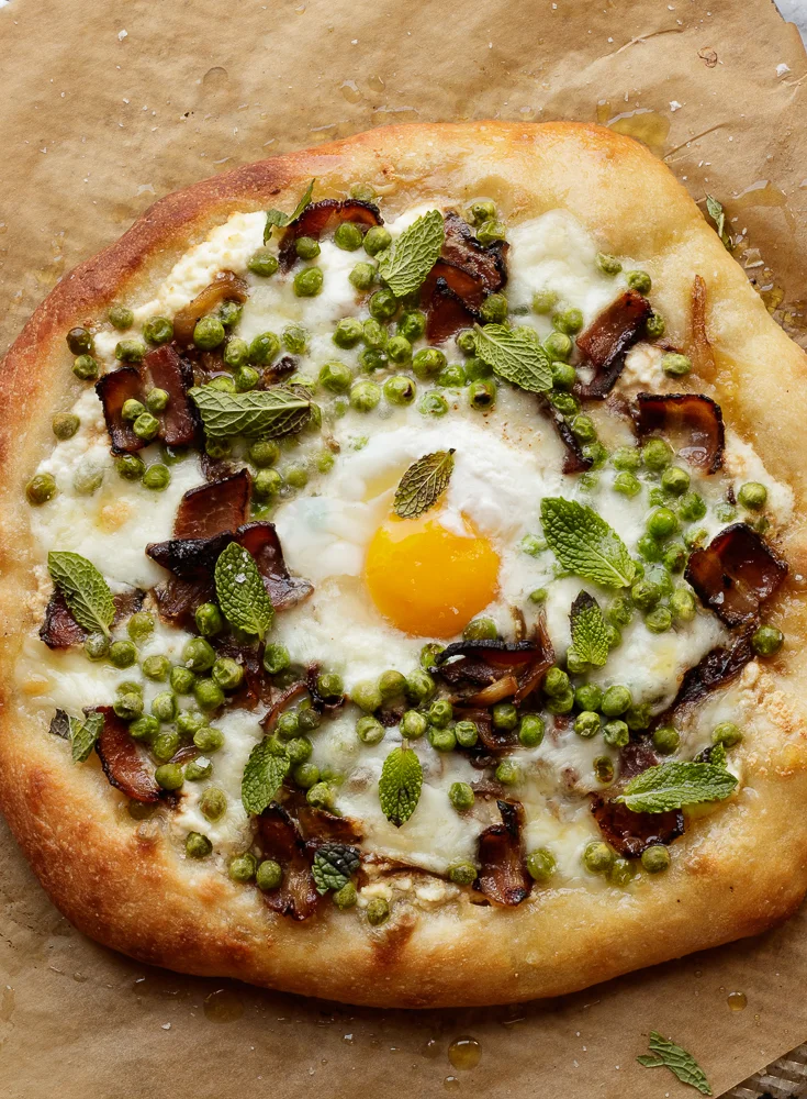 Fridge Foraging: Flatbread with Ricotta, Peas, and Bacon — Amanda ...