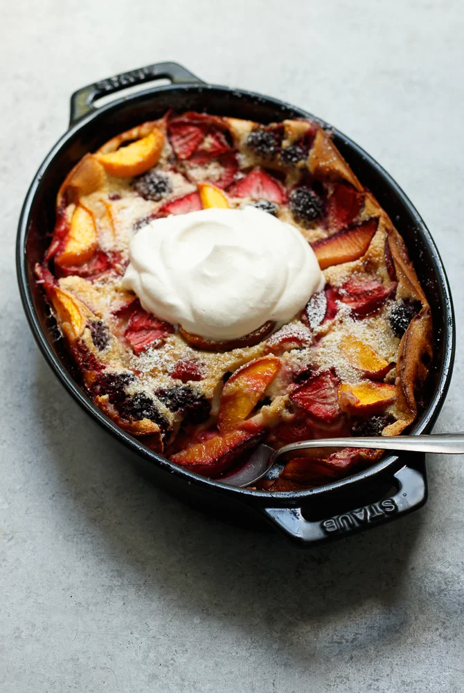 Summertime Fruit Clafoutis — Amanda Frederickson