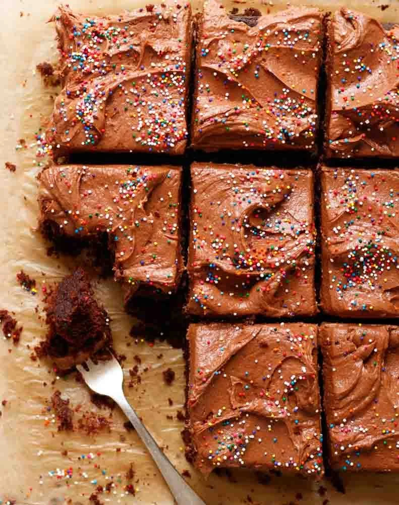 Chocolate Birthday Cake with Milk Chocolate Frosting — Amanda Frederickson