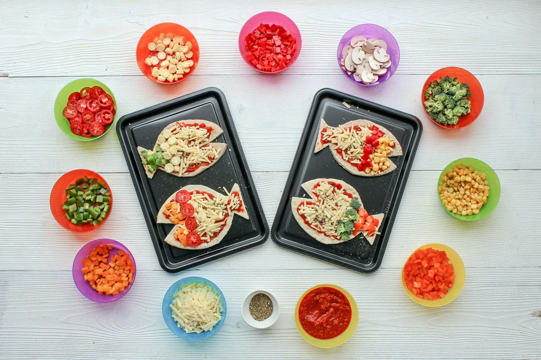 Storytime Chefs : Rainbow Fish Pizzas — The Organic Cookery School