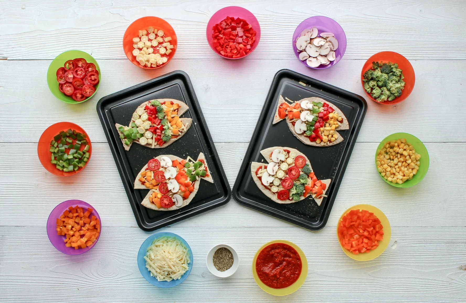 Storytime Chefs : Rainbow Fish Pizzas — The Organic Cookery School