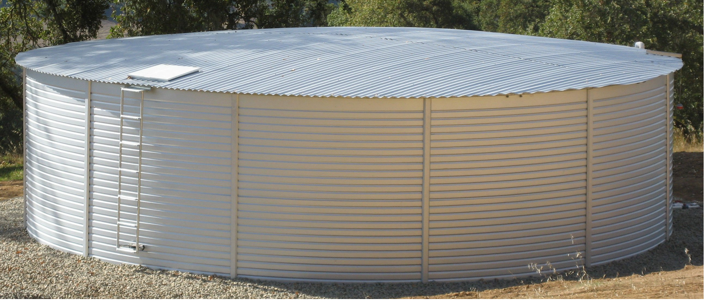 40000 Gallons Pioneer Water Storage Tank — Rainwater Collection Concepts