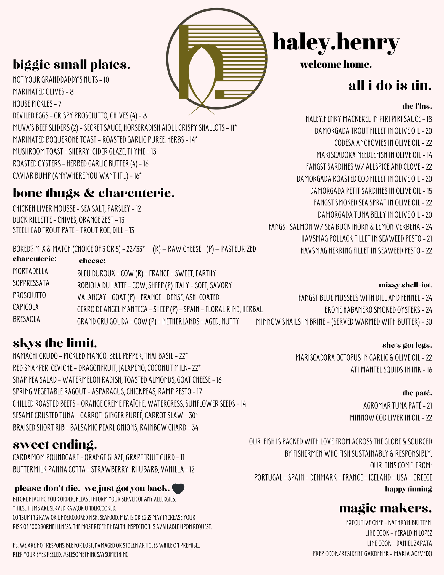 Menu — haley.henry