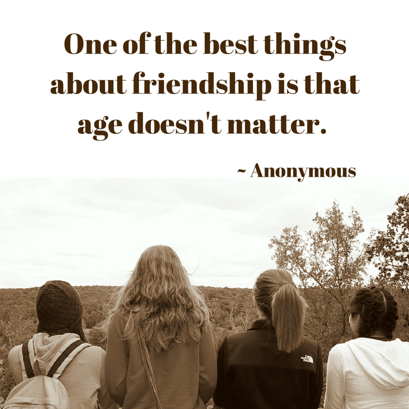 Friends of different ages and different stages — Best Friends for Never
