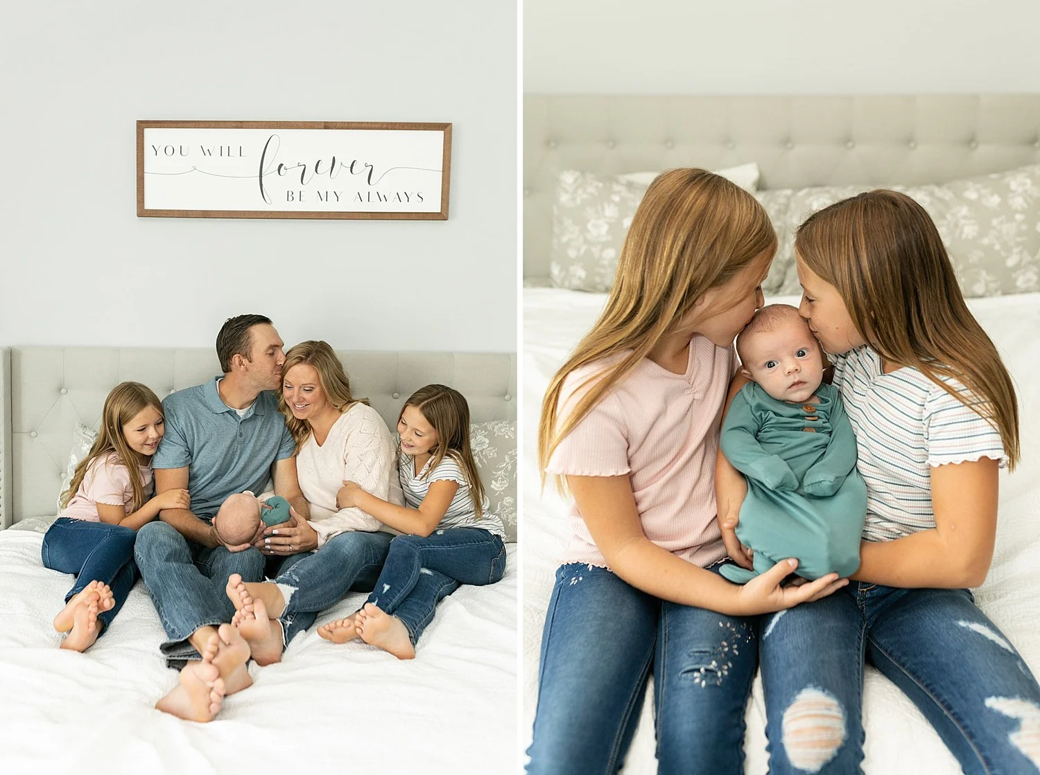 Brady Raymond | Family of Five In-Home Lifestyle Newborn Session with ...