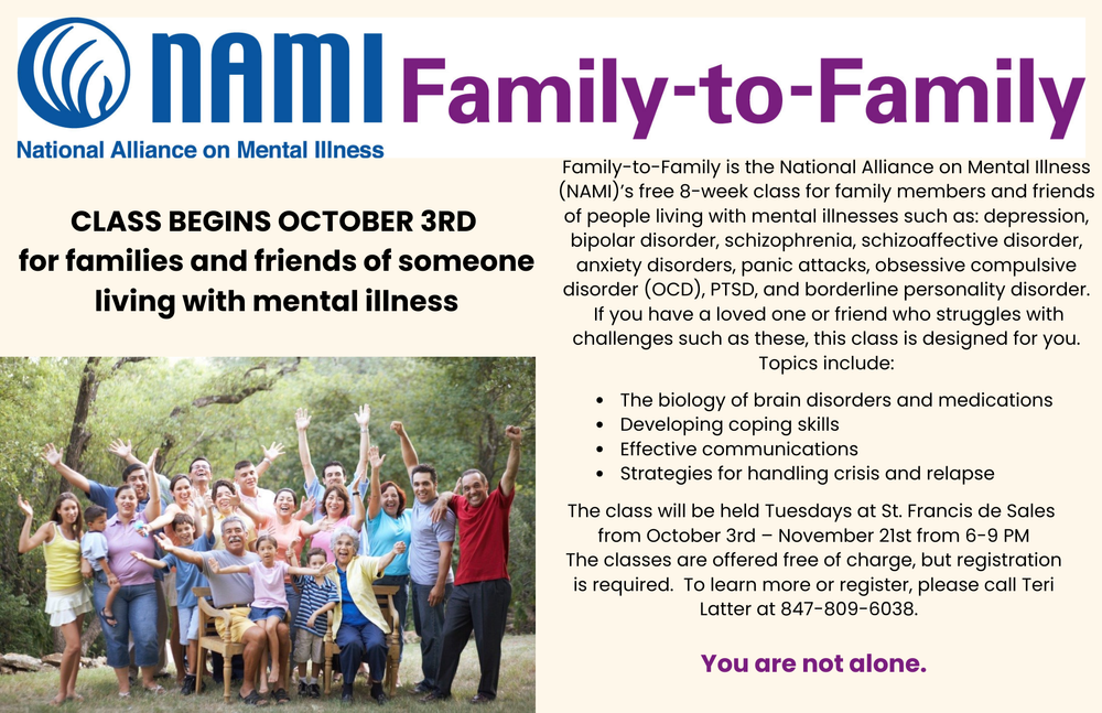 NAMI Family to Family — St. Francis de Sales Catholic Parish